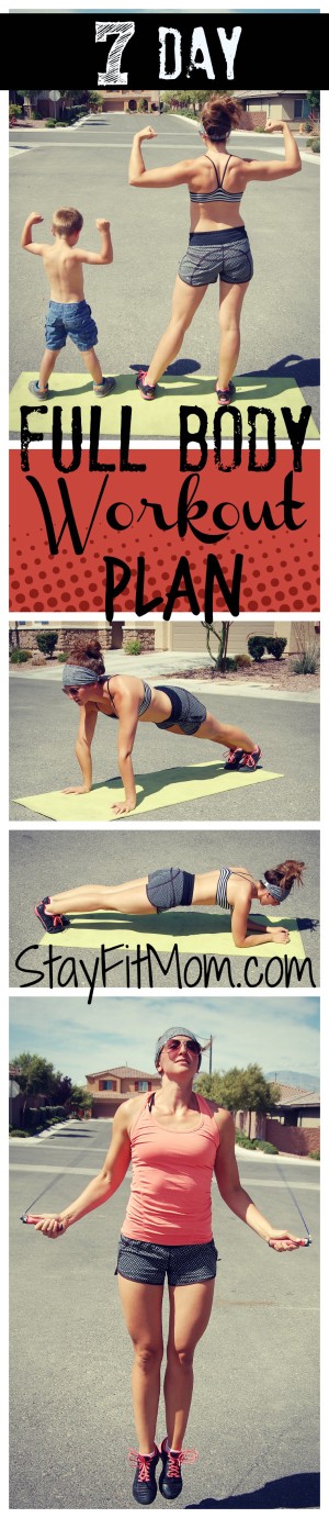 7 Day At Home Full Body Workout Plan - Stay Fit Mom