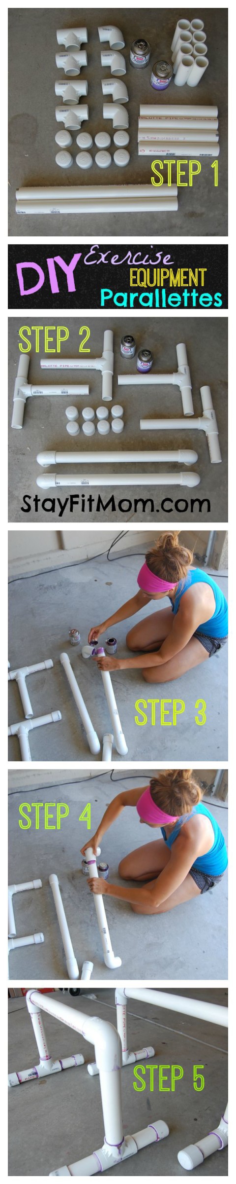 DIY Parallettes and Parallette Workout - Stay Fit Mom