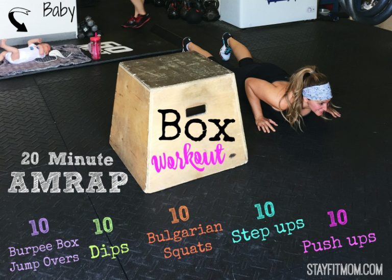 20 Minute AMRAP Box Workout - Stay Fit Mom