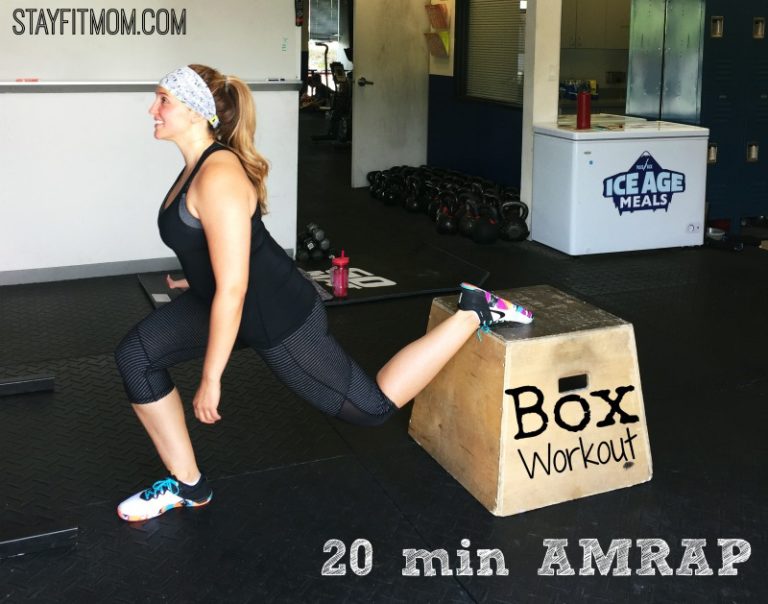 20 Minute AMRAP Box Workout - Stay Fit Mom