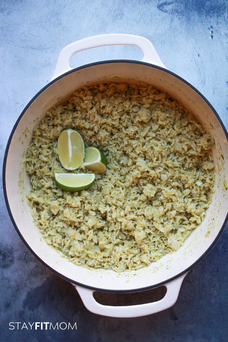 Copycat Cafe Rio Cilantro Lime Rice - Stay Fit Mom