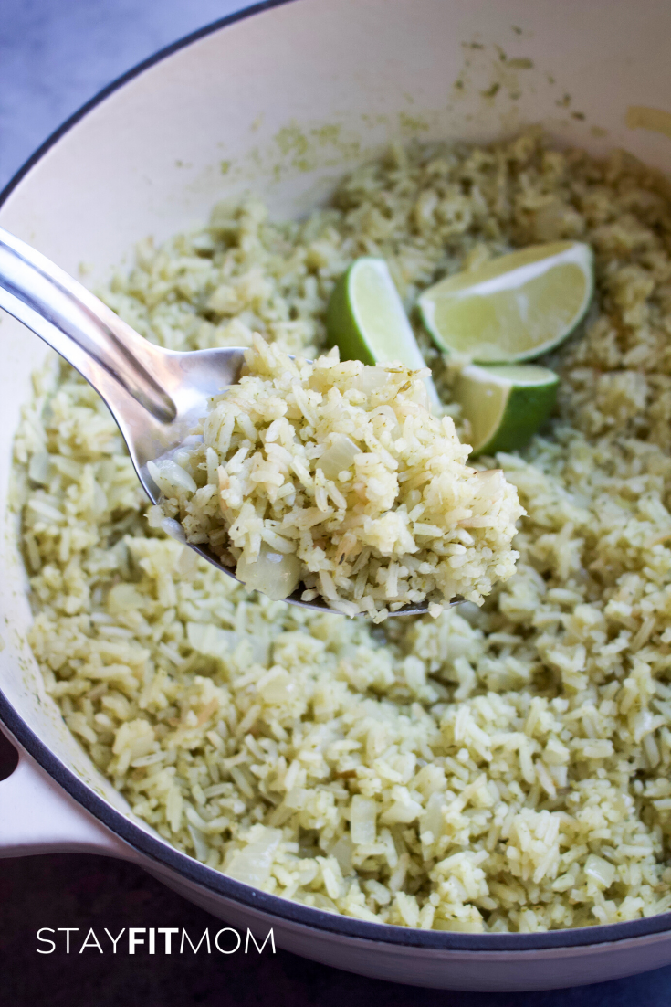 Copycat Cafe Rio Cilantro Lime Rice - Stay Fit Mom