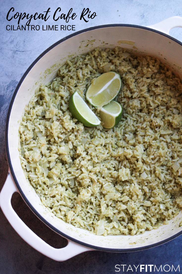 Copycat Cafe Rio Cilantro Lime Rice - Stay Fit Mom