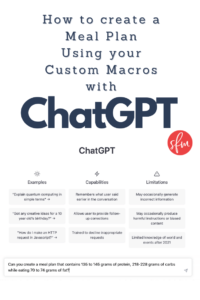 How to Create a Meal Plan Using Your Custom Macros With ChatGPT - Stay ...