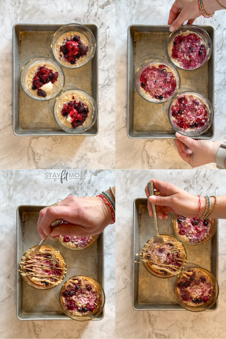 Triple Berry Baked Oats Meal Prep - Stay Fit Mom