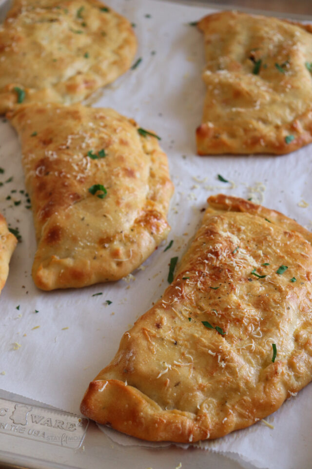 Chicken Spinach Calzone - Stay Fit Mom