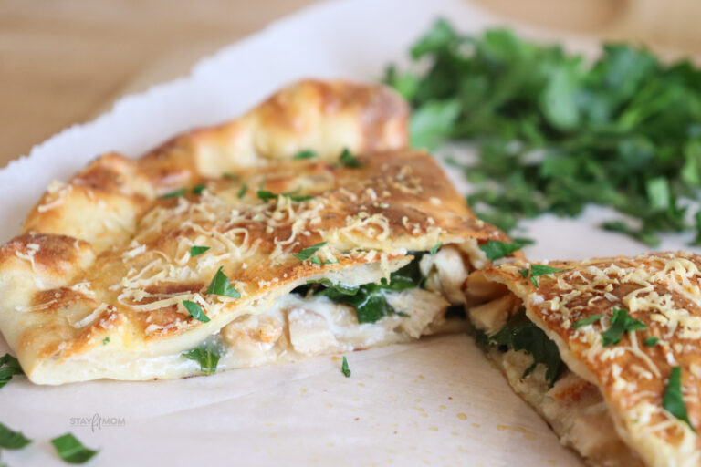 Chicken Spinach Calzone - Stay Fit Mom