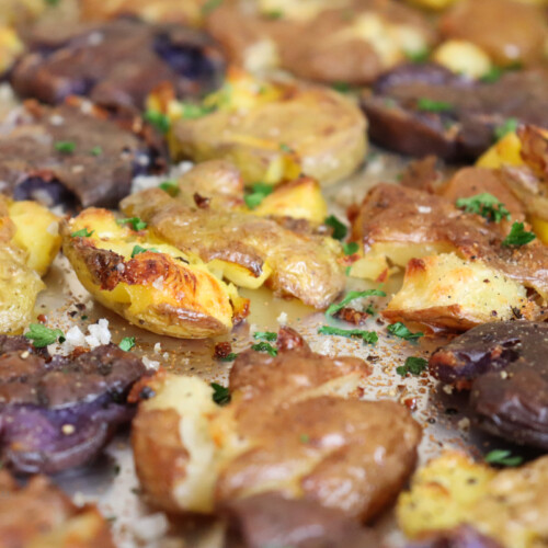 Garlic Smashed Potatoes - Stay Fit Mom