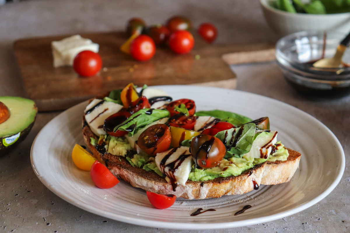 Tomato Basil Sourdough Toast - Stay Fit Mom