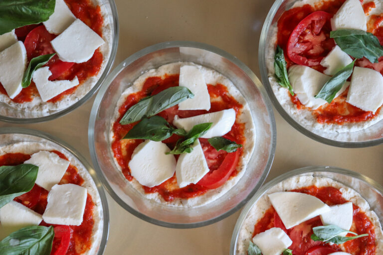 Mini Deep Dish Margherita Pizza - Stay Fit Mom
