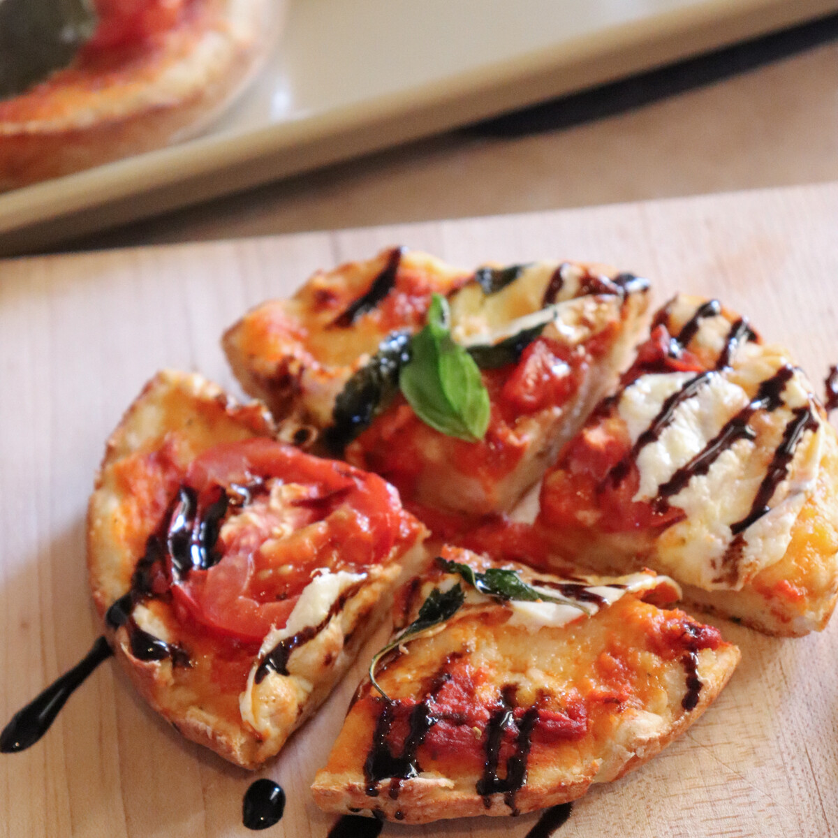 Mini Deep Dish Margherita Pizza - Stay Fit Mom
