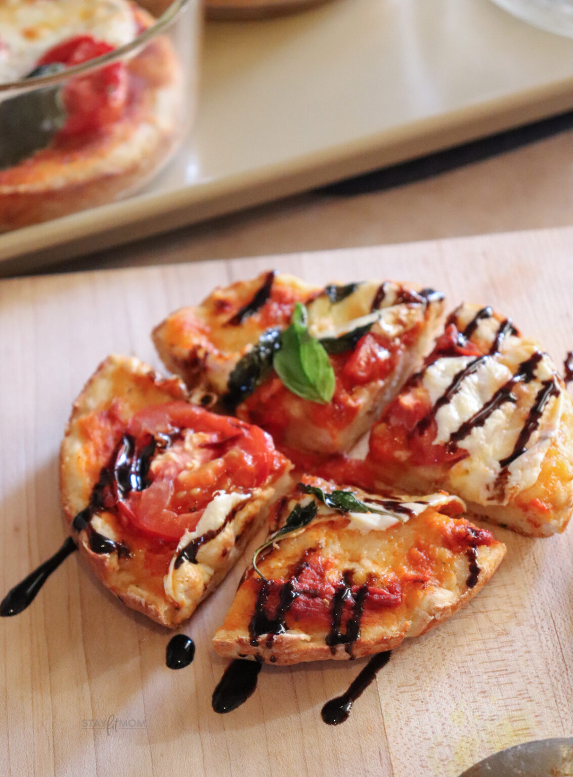 Mini Deep Dish Margherita Pizza - Stay Fit Mom