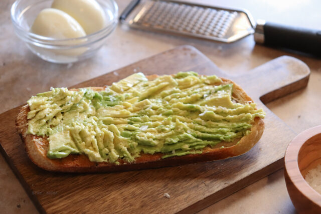 Shredded Egg Sourdough Toast - Stay Fit Mom