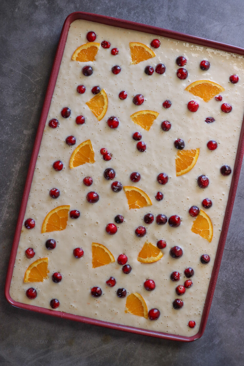 Cranberry Orange Sheet Pan Pancakes (High Protein Breakfast) - Stay Fit Mom