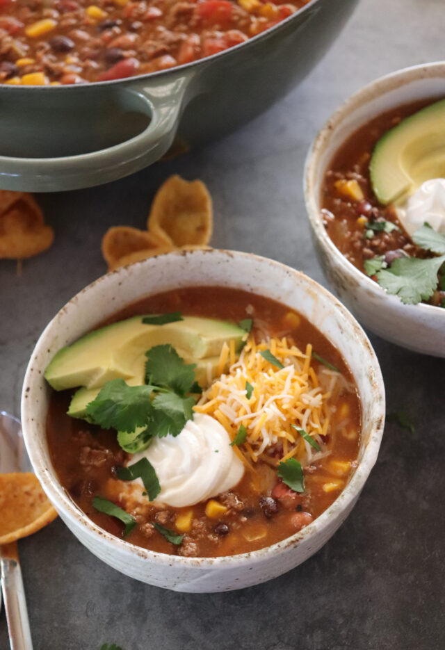 High-Protein Taco Soup (Easy Ground Beef Taco Soup Recipe) - Stay Fit Mom